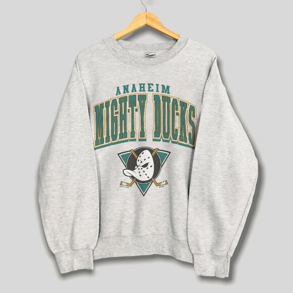 Tops | Vintage Anaheim Mighty Ducks Sweatshirt Retro 9s Mighty Ducks ...